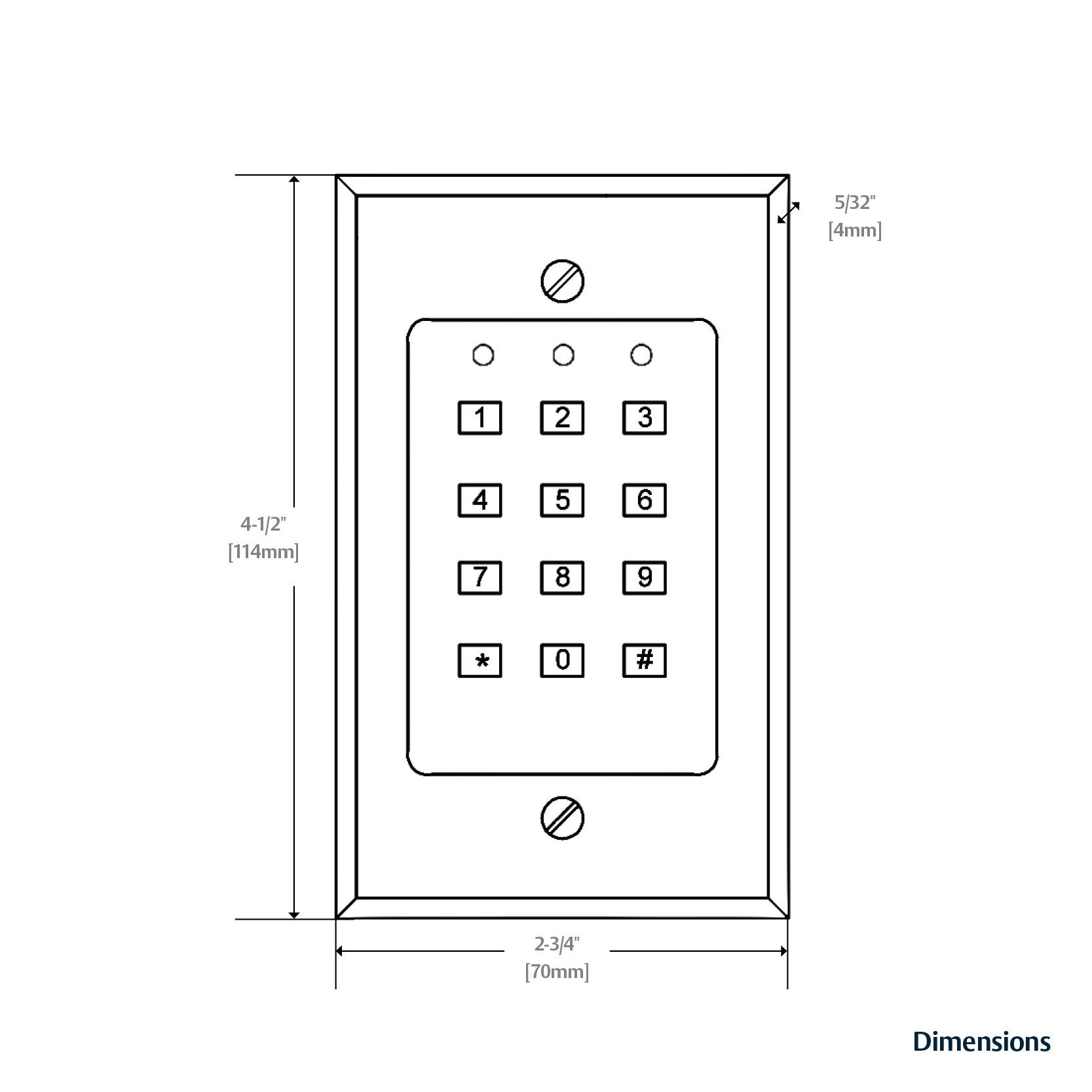 DK-12 Digital Keypad System