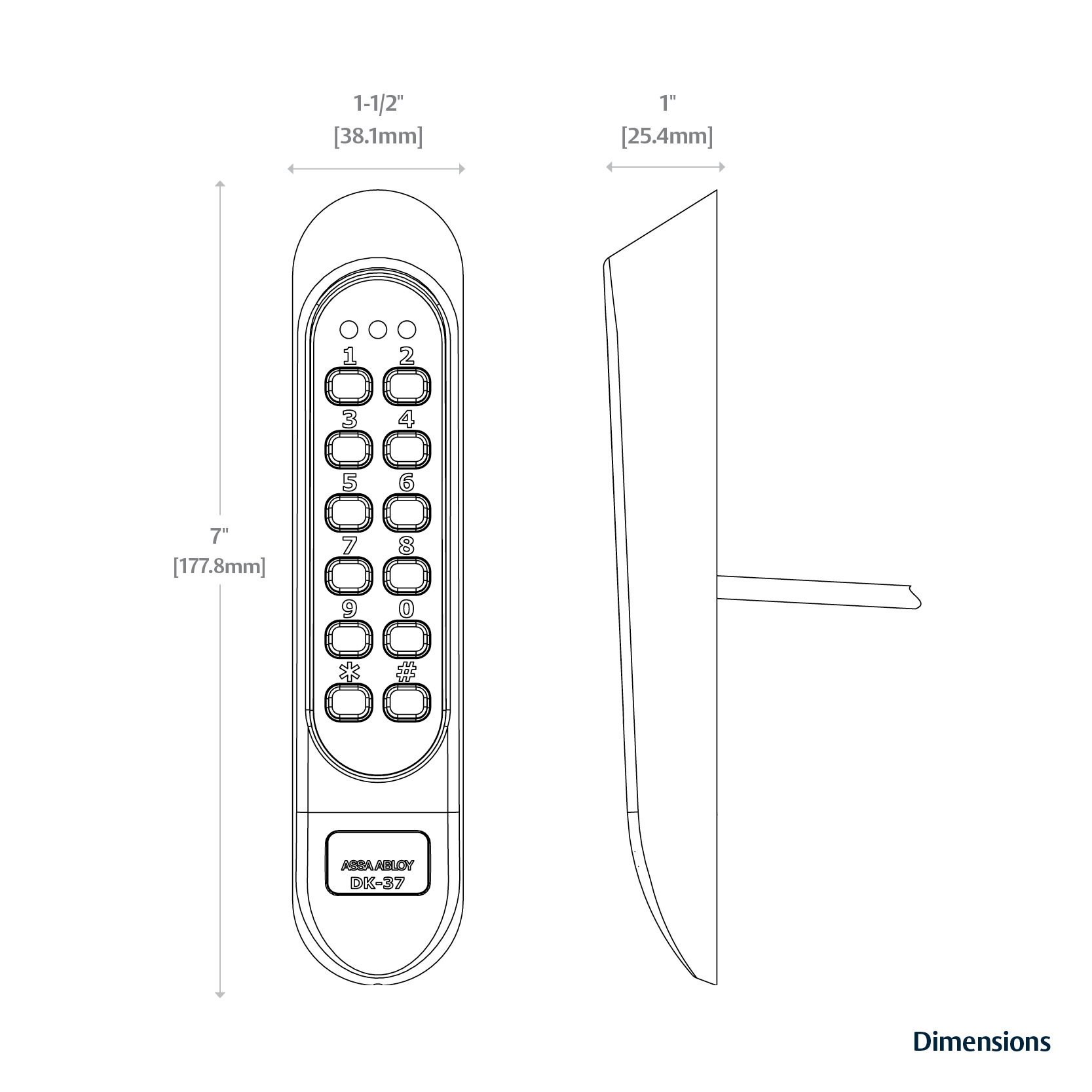 DK-37 Digital Keypad System
