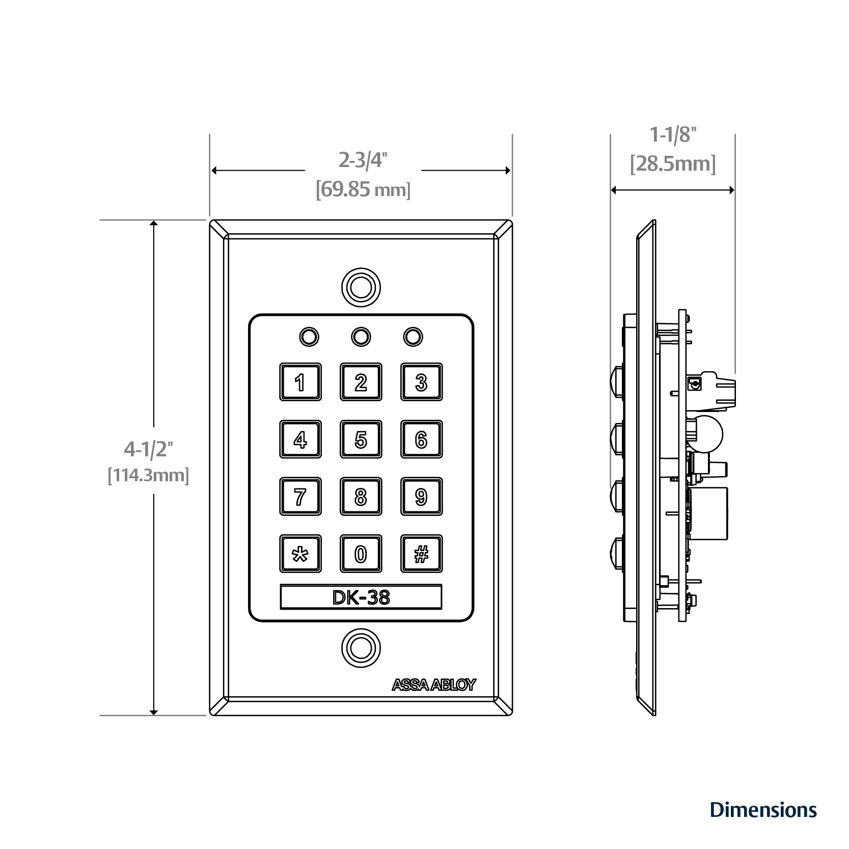 DK-38 Digital Keypad System