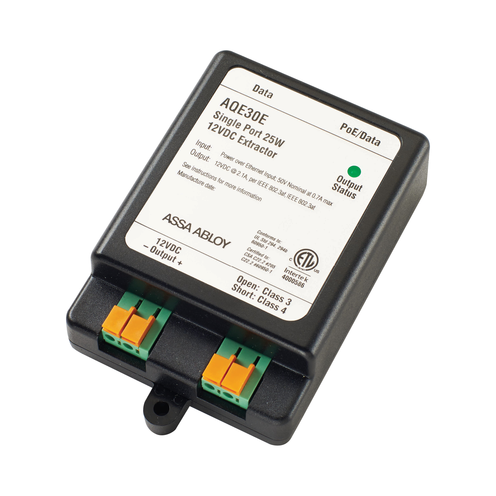 AQE Single Port Extractor PoE Midspan